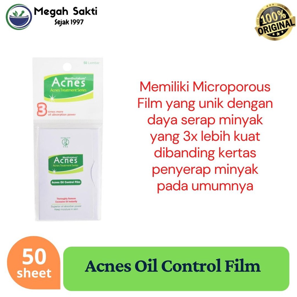 Mgs - Acnes Oil Control Film / Oil Paper contains 50 sheets | Shopee ...