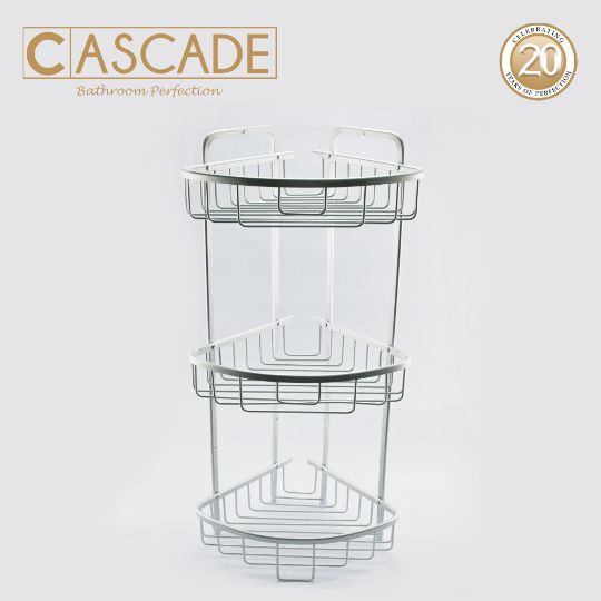 Cascade 3 Layer Aluminum Corner Storage Rack | Shopee Philippines