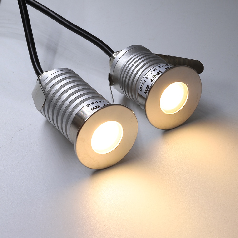 1W 3W LED Recessed Underground Light IP67 Outdoor DC12-24V Recessed ...