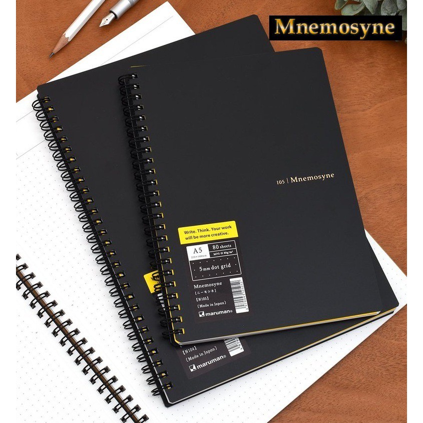Maruman Mnemosyne Notebook 80 sheets | Shopee Philippines