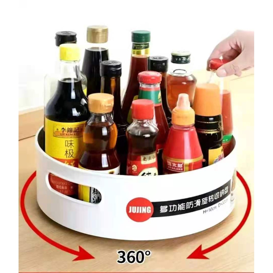 Corner Cabinet Spice Rack Multifunctional 360 Kitchen Spice Rack Lazy ...