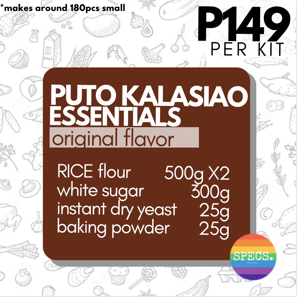 Kakanin Puto Calasiao Kit (rice flour + sugar + yeast + baking powder ...