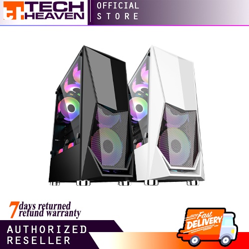 COMPUTER CASE 1STPLAYER DK-3 MID-TOWER GAMING CASE TEMPERED GLASS ATX ...