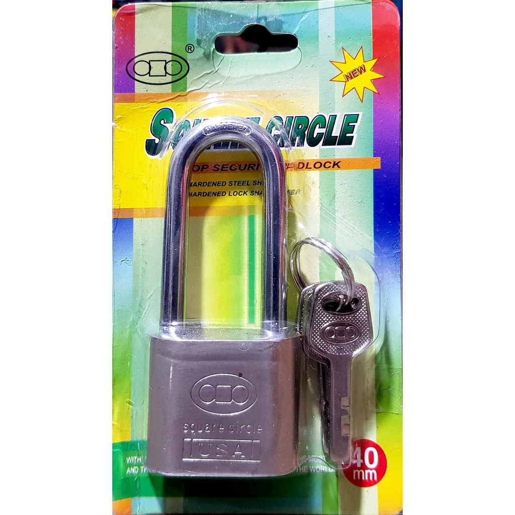 High Quality Hardened Steel Padlock 40Mm Long Silver | Shopee Philippines