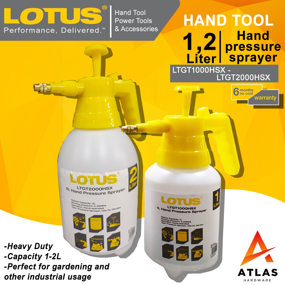 Lotus Hand Pressure Sprayer 1 & 2 Liter | Shopee Philippines