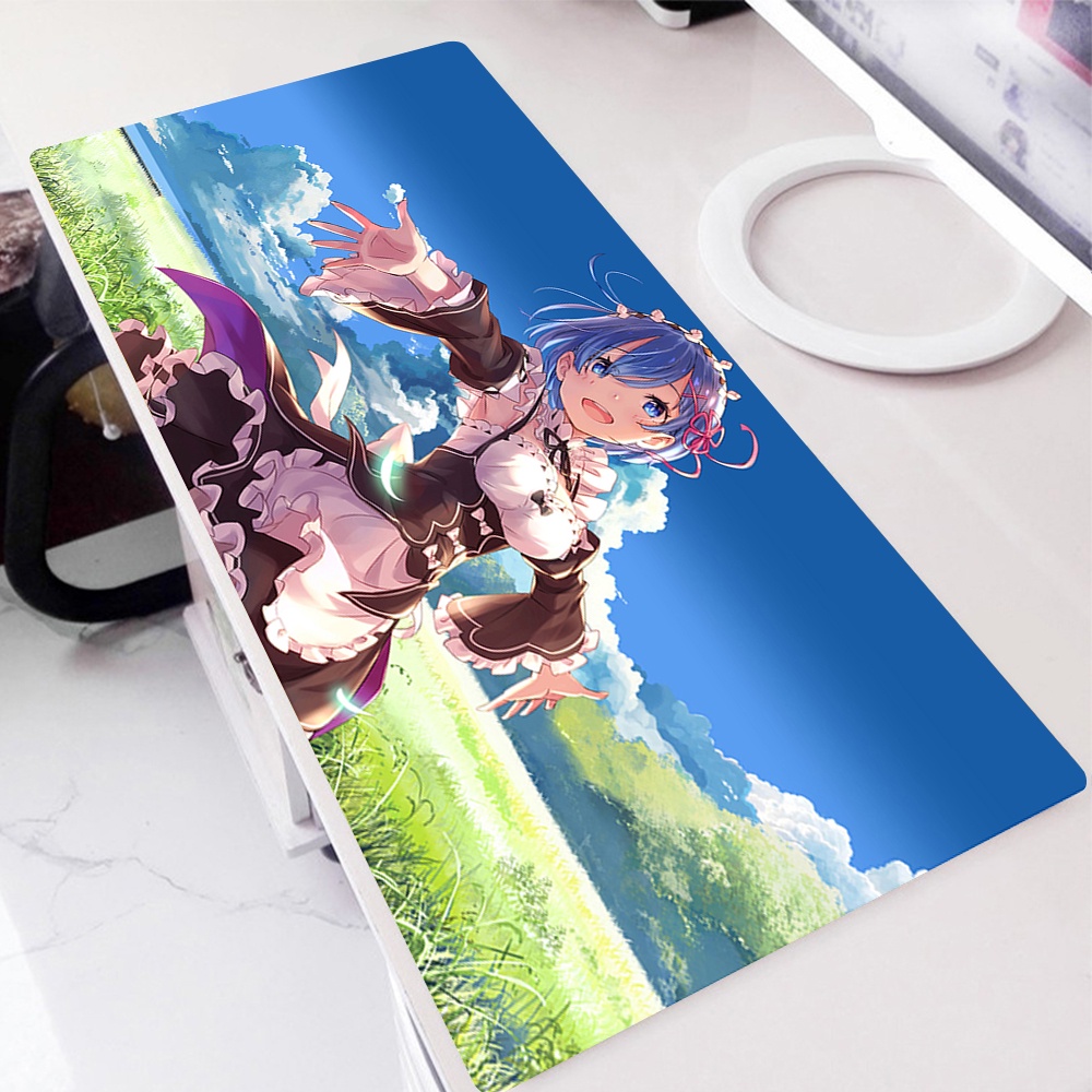 Re Zero Rem Emilia Mouse Pad Keyboard Gaming Accessories | Shopee ...