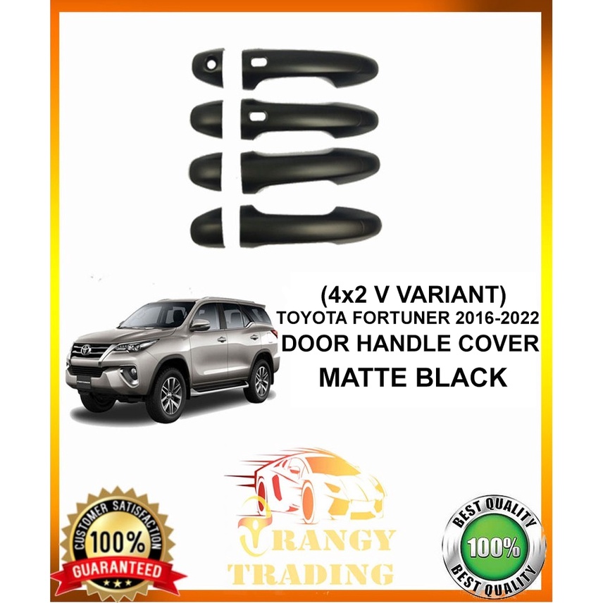 Toyota Fortuner 2016 to 2026 V VARIANT Door handle cover matte black ...