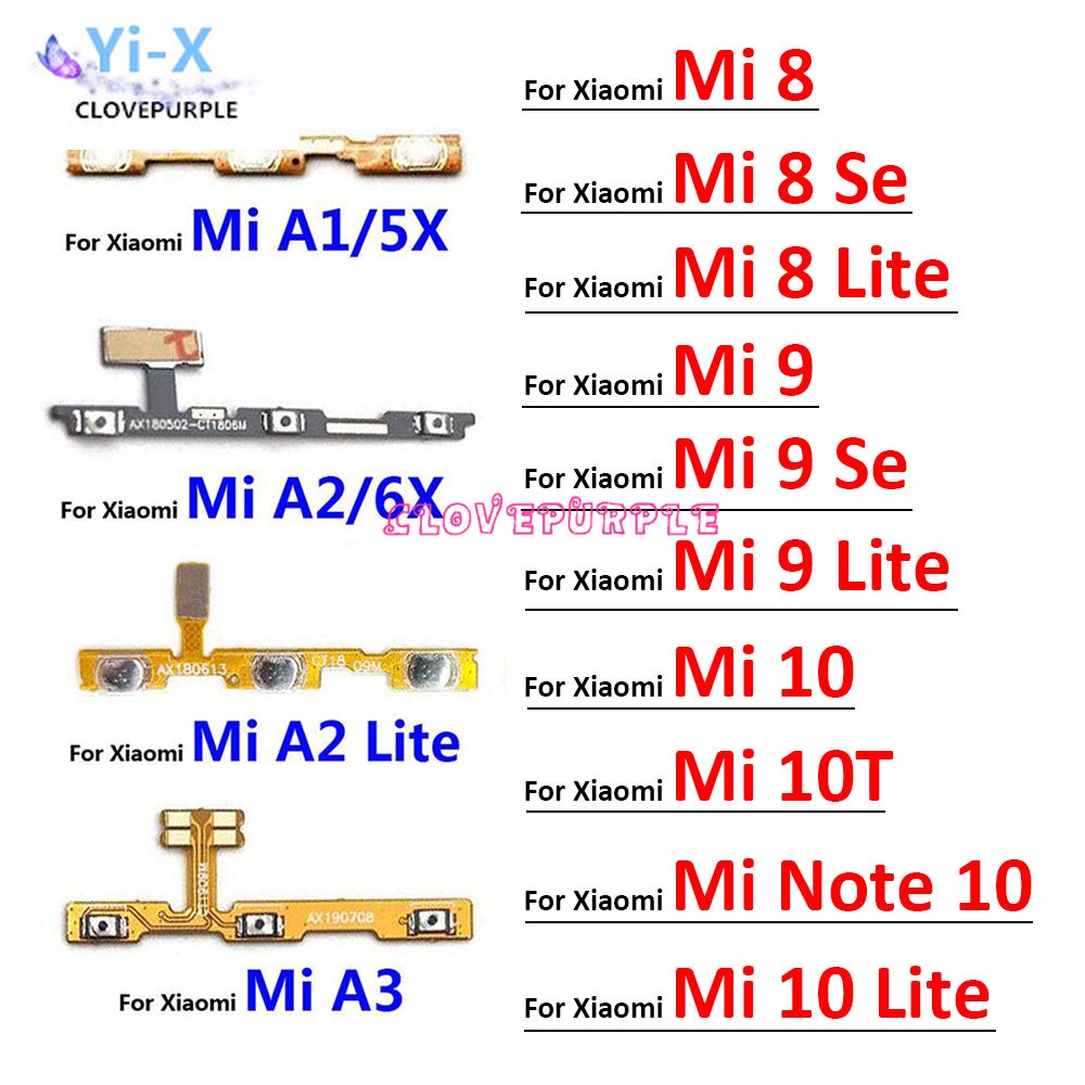 Power on off Button Volume Key Switch Flex Cable For Xiaomi Mi A1 A2 ...
