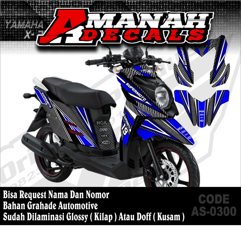 0300 DECALS FULL BODY CUSTOM Motorcycle X-RIDE Stickers | Shopee ...