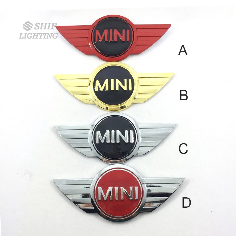 1 x Metal MINI Wings Front Trunk Emblem Sticker Mini Cooper | Shopee ...