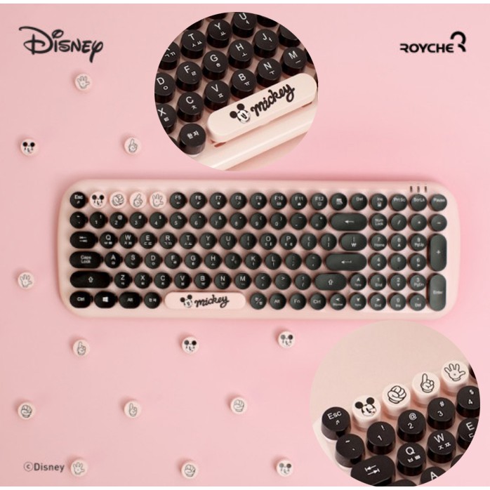 Disney MICKEY MOUSE Retro Wireless Keyboard By ROYCHE | Shopee Philippines