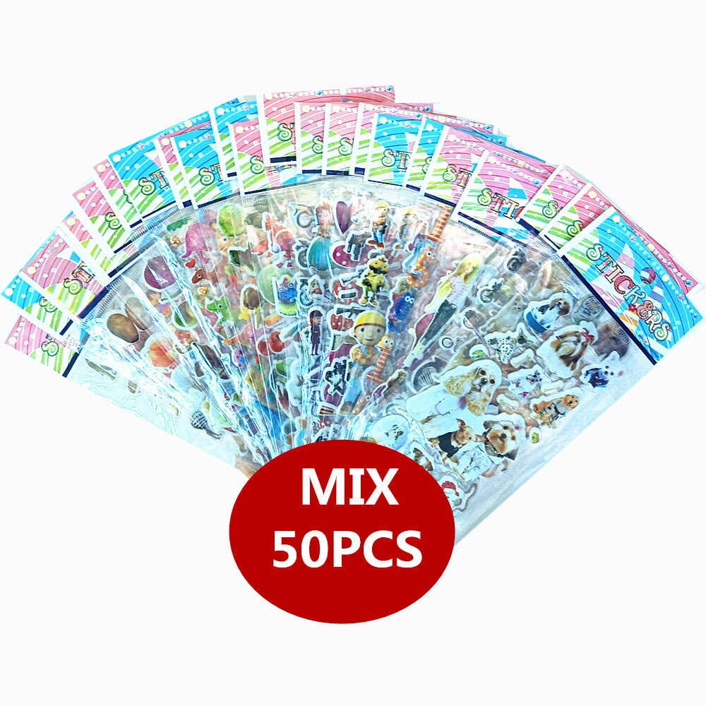 Bubble stickers 50 sheets/lot children dimensional cartoon bubble ...
