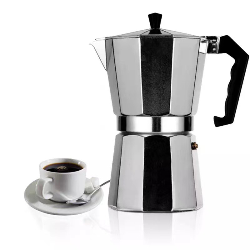 Stainless Steel Coffee Pot Portable Office Mocha Pot Coffeeware ...