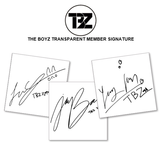 THE BOYZ TRANSPARENT MEMBER SIGNATURE STICKER | Shopee Philippines