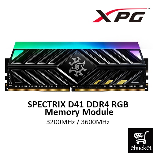 Adata XPG Spectrix D41 8Gb/16Gb DDR4 3200Mhz Desktop Ram | Shopee ...