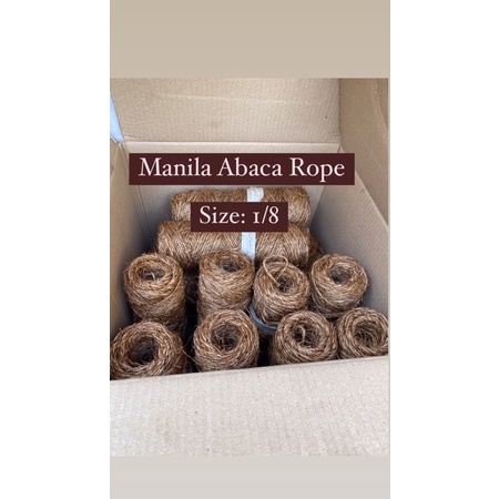 1/8 Manila Abaca Rope/Manila Hemp Rope | Shopee Philippines