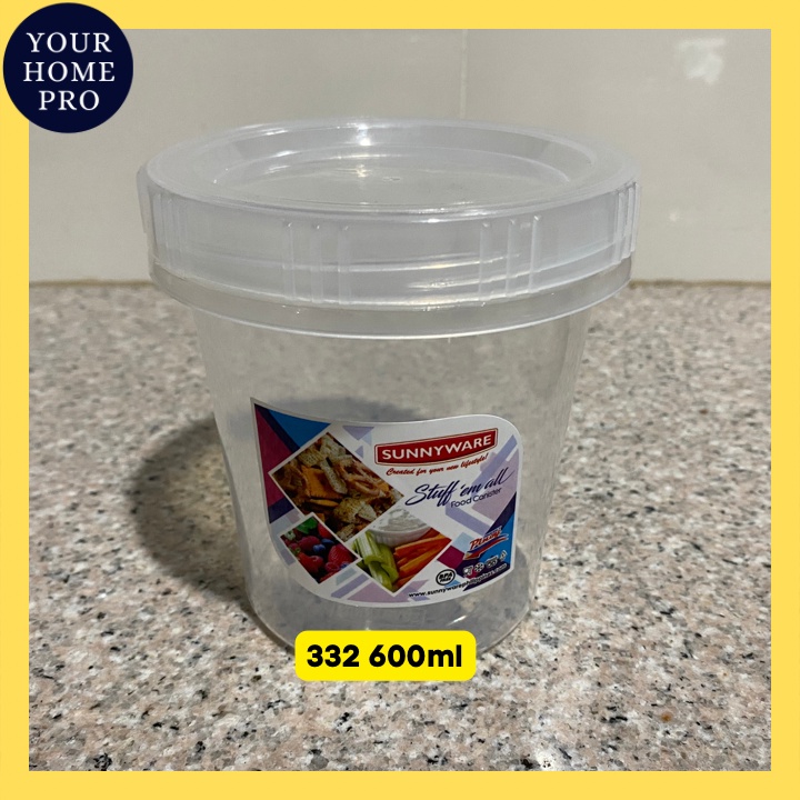 Sunnyware Kliptop Plastic Food Container Canister Milktea Powder Food ...