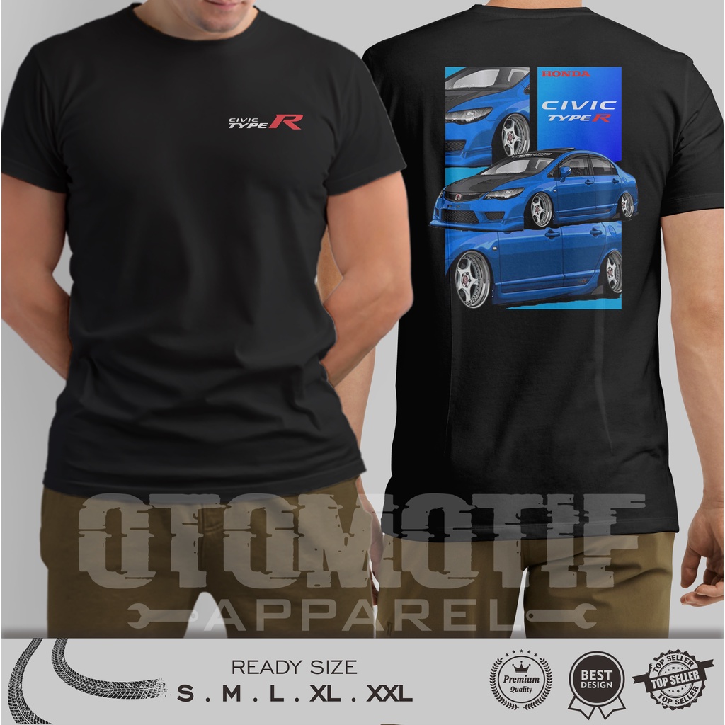 Honda CIVIC FD TYPE R SERIES 017 Automotive T-Shirt | Shopee Philippines
