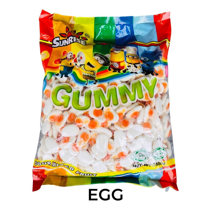 Sunrise 2.5kg Egg Candies Chewy Gummy Candies Snack Perfect for ...
