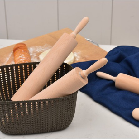 Bakeware Rolling Pin (WOODEN MOVABLE STICK) for Bread Making | Shopee ...