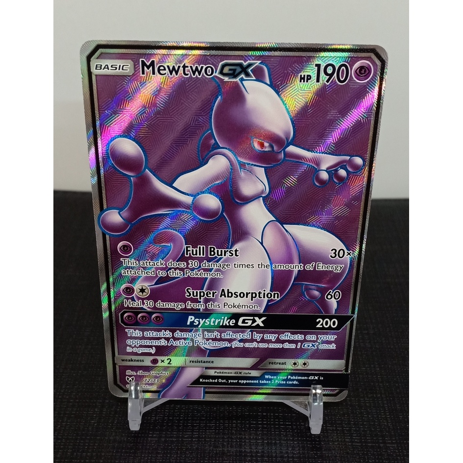 Pokemon TCG Grade A Mewtwo GX (72/73) FA Ultra (EN Version) | Shopee ...