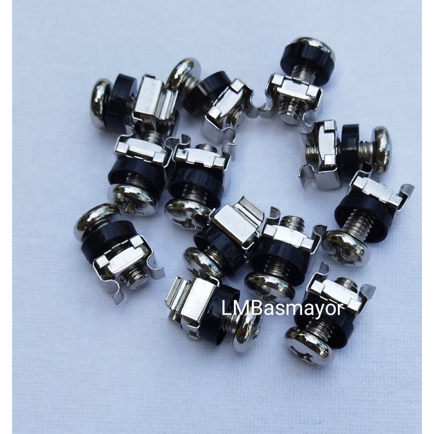 10pcs M6 Rack Mount Cage Nut Network Server Cabinet Cage Nuts | Shopee ...