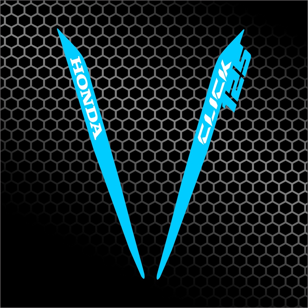 honda click front sticker lining 125 150 cut sticker waterproof ...