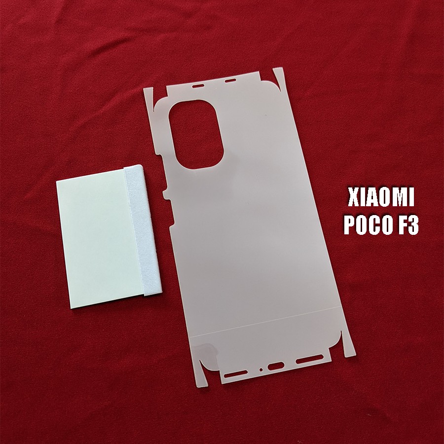 Xiaomi Poco F3 full back edge PPF sticker (3 super quality layers ...