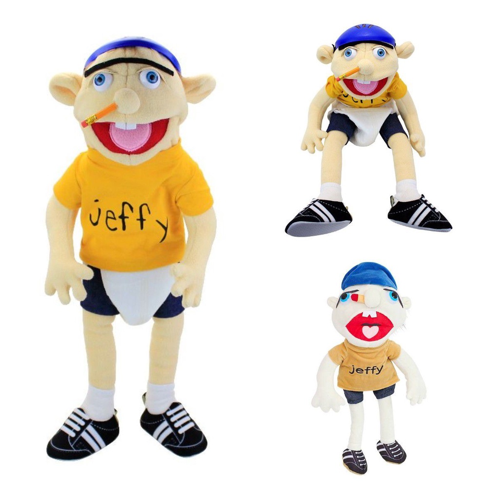 40/58cm Jeffy Hand Puppet Plush Doll Stuffed Toy Figure For Play House ...