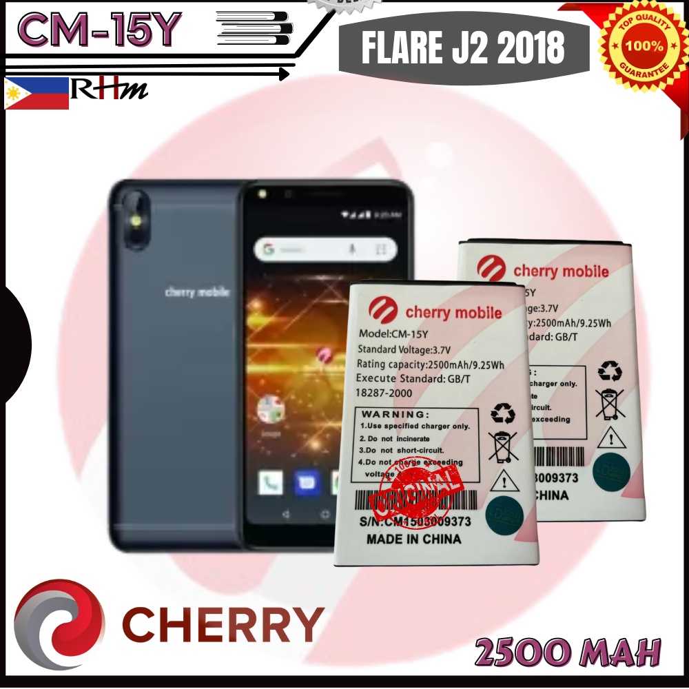 Cherry Mobile Flare J2 2018 Battery, Model CM-15Y, Original High ...
