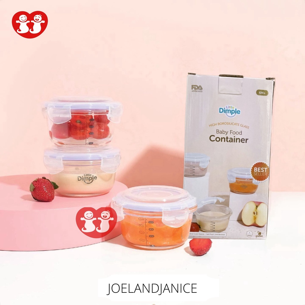 Little Dimple Food Container contains 3 pcs | Shopee Philippines
