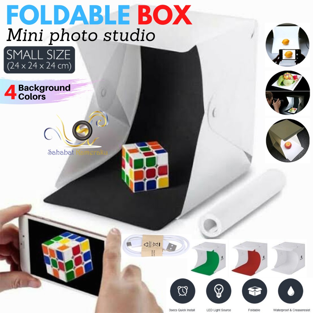Mini Photo Studio Box Folding Mini Studio Portable Photo Holder Box ...