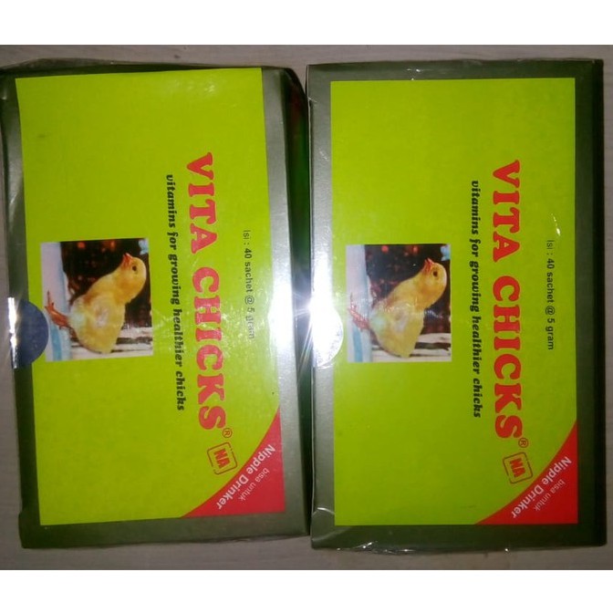 Chicken Vitamins, VitaChick Chicks 5 grams - 1 Pack (40 pcs) | Shopee ...