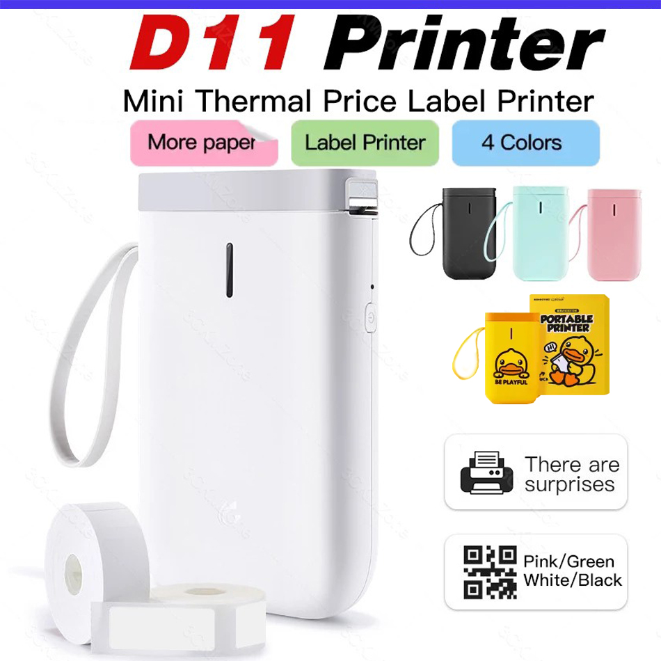 [LOWEST&COD] Niimbot D11/D61 Label Maker Printer Barcode Portable Mini ...