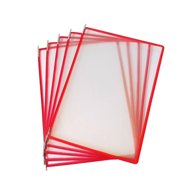 ☏Jiwu A4 Wall Mounted Display Folder File Bag Rack Page Rotary Flip ...