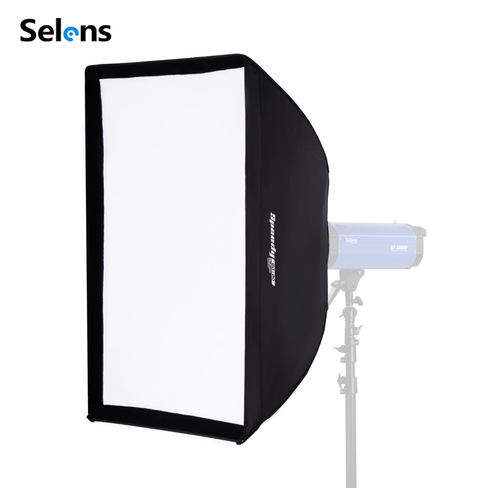 Selens Rectangle Softbox 80×120CM Lighting Diffuser Parabola Umbrella ...