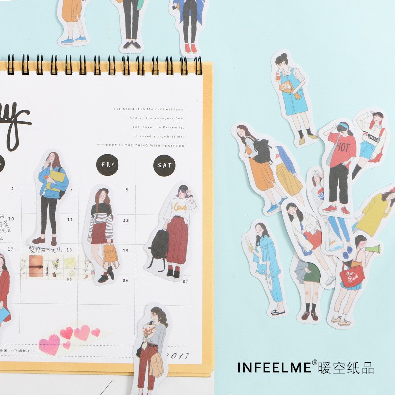Deco Sticker Infeel me 40 pieces | Shopee Philippines