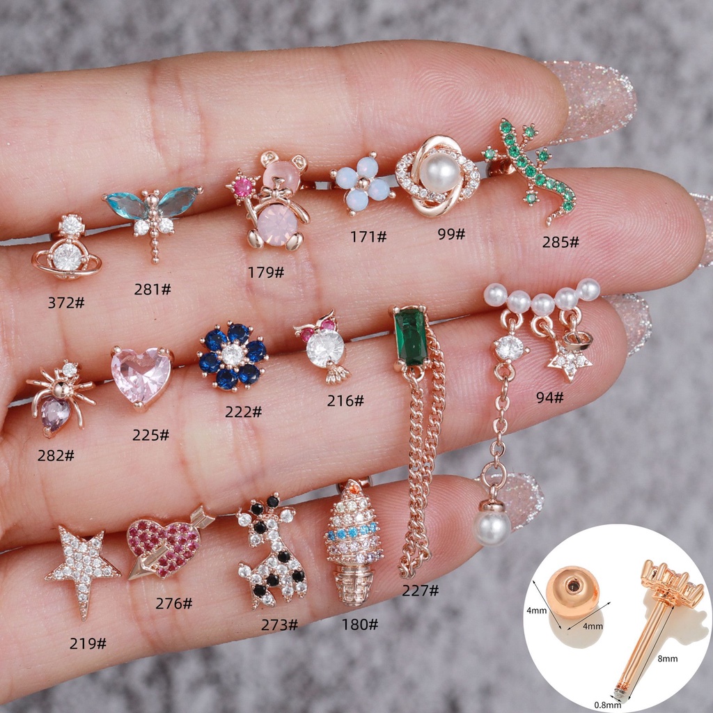 Simple and fashionable niche design boutique earrings Small and ...