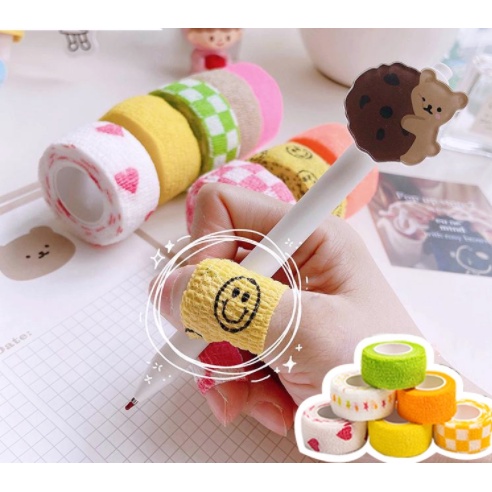 Colored Self-adhesive Finger Guard Bandage Writing Protect Finger Tape ...
