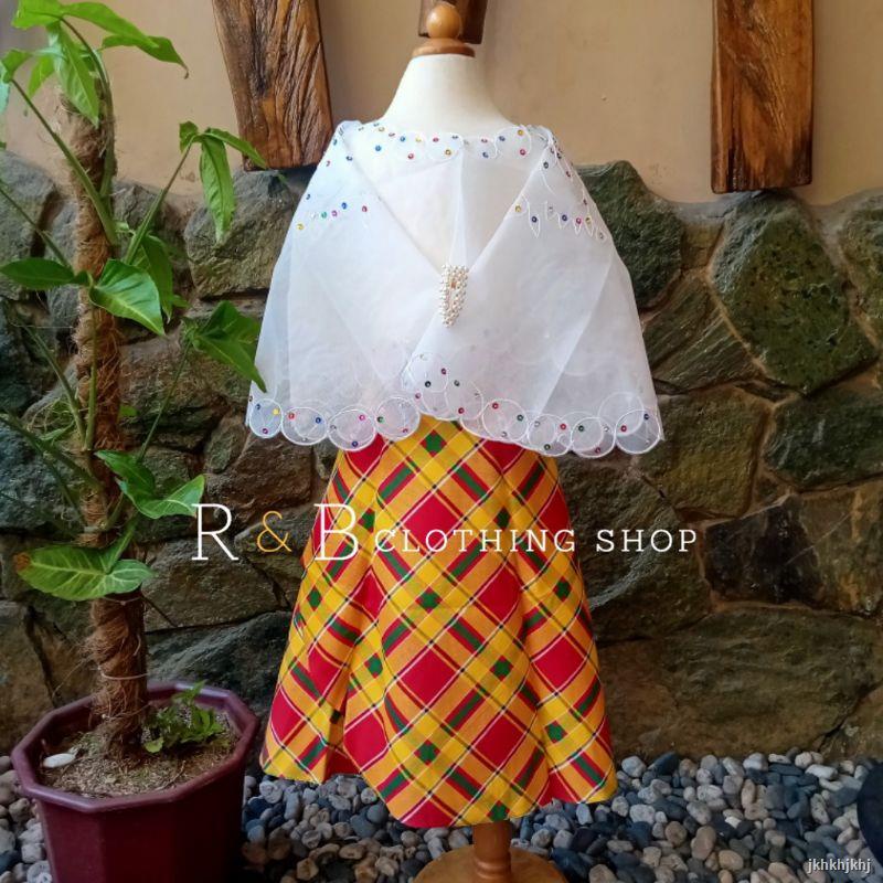 Filipiniana with kimona alampay style (PIn not included) | Shopee ...