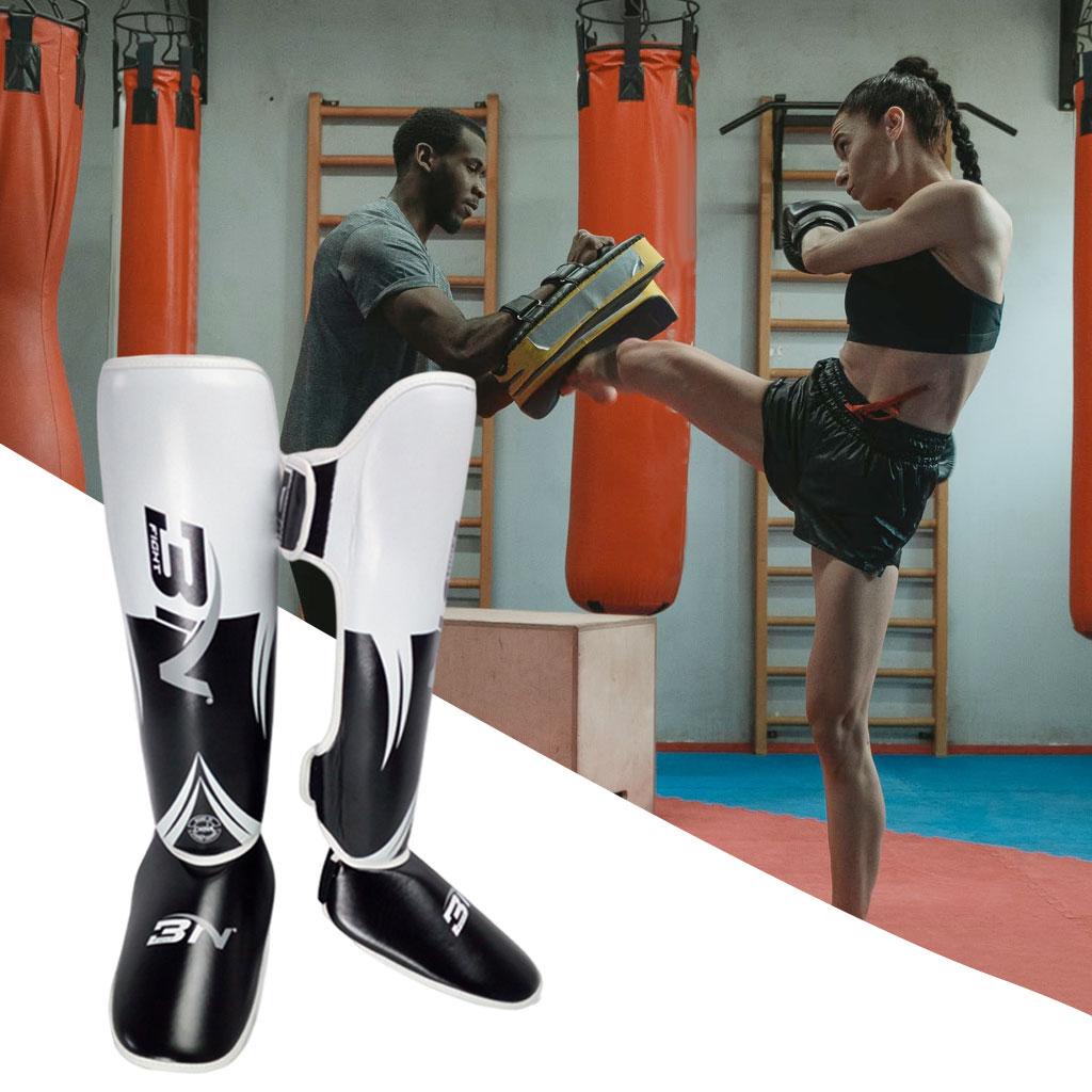 Shin Guards Muay Arts Leg Mma Kickboxing Kung Fu Orange | Shopee ...