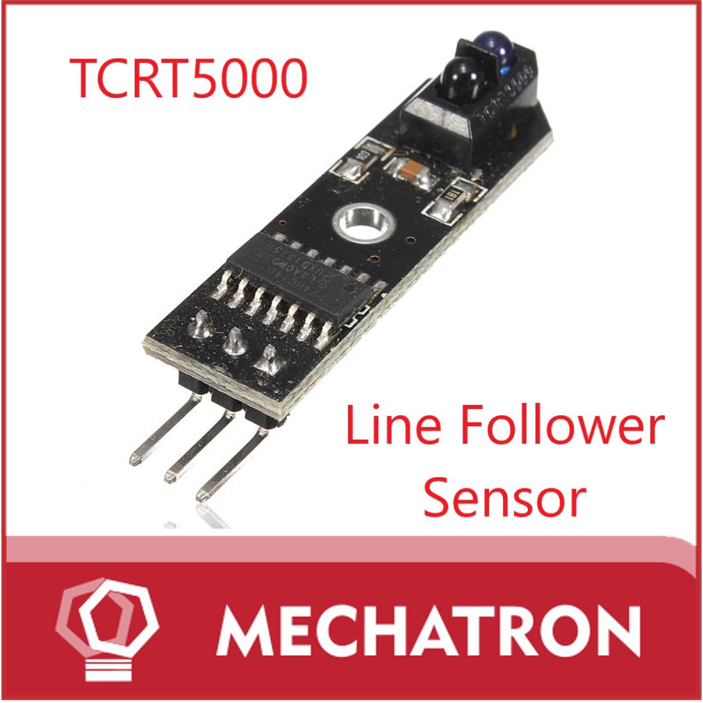 CAHAYA Ir Infrared Line Track Follower Light Line Sensor TCRT5000 ...
