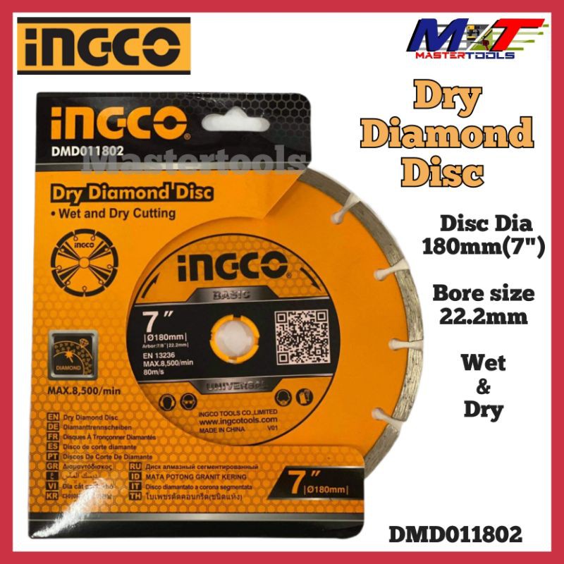 Ingco Diamond Cutting Disc DMD011802 7 INCHES | Shopee Philippines