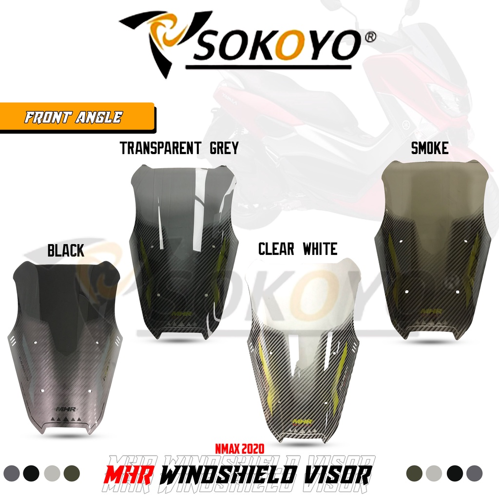 YESTAR PH 1 pc Visor Yamaha Nmax v2 2020 2021 Windshield Thickness ...