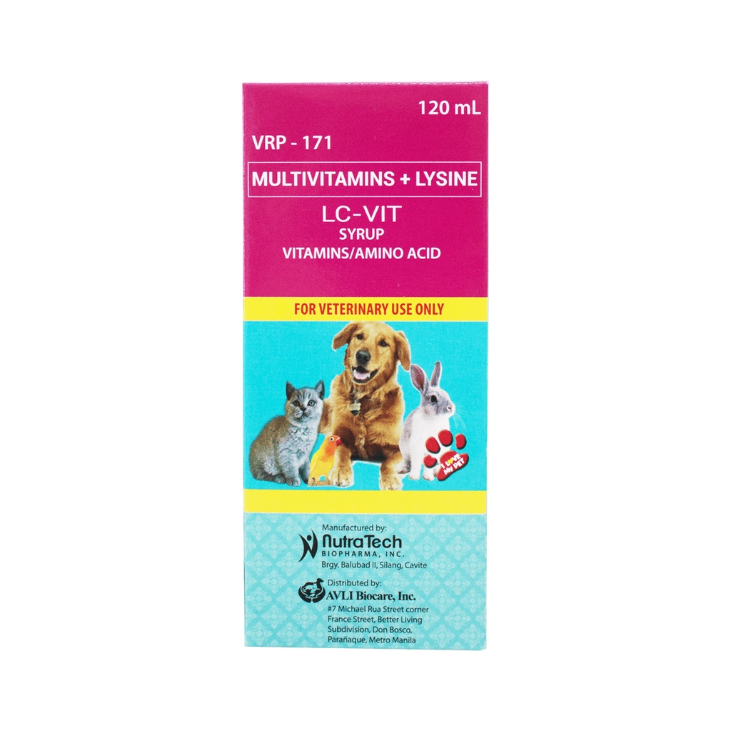 LC-Vit Syrup 120ML Multivitamins for Dogs & Cats | Shopee Philippines