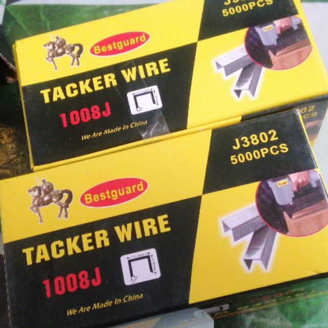 Gun tacker staple wire 1008 heavy duty 5000pcs | Shopee Philippines