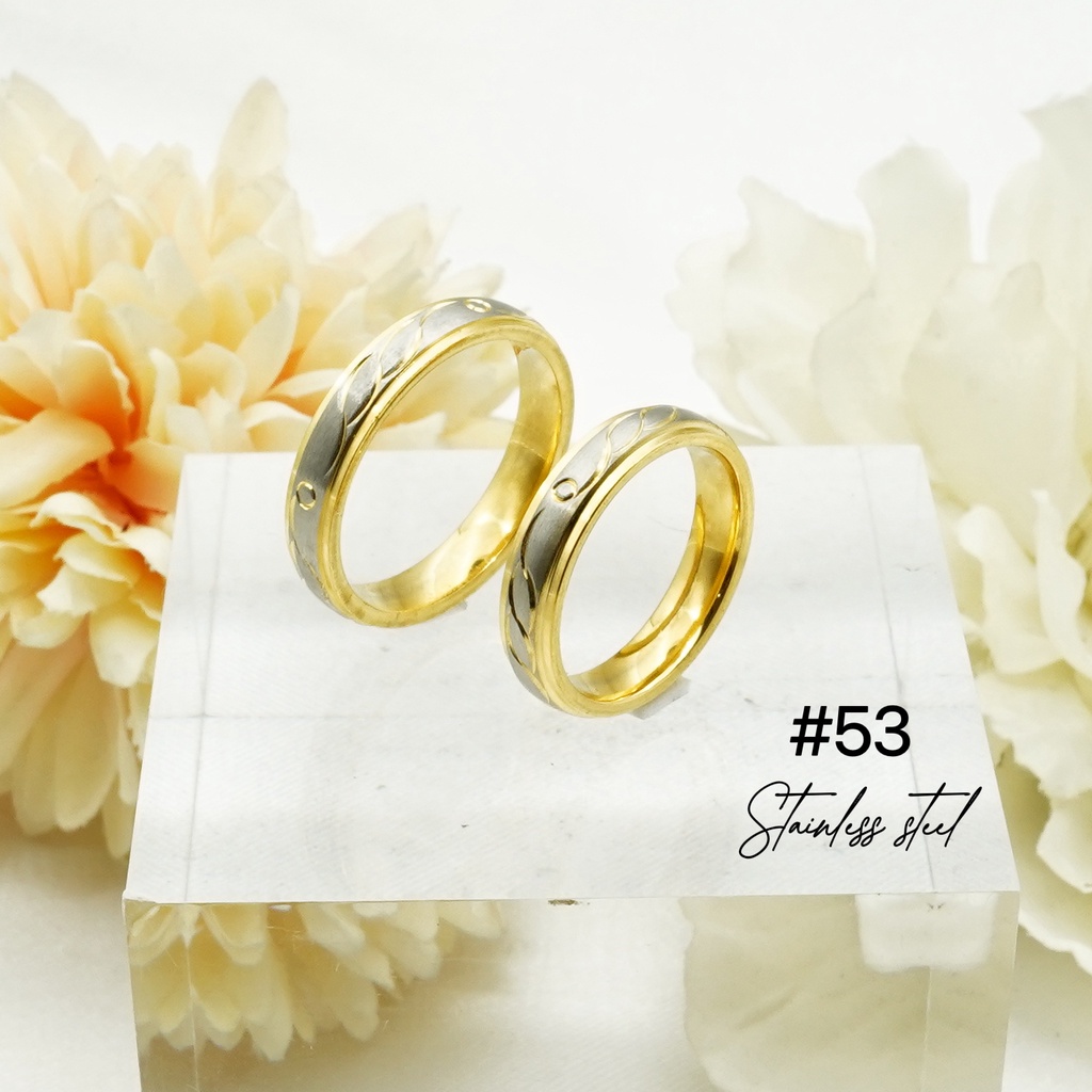 Balfe Hypoallergenic and Nontarnish stainless 2in1 set Couple ring for ...