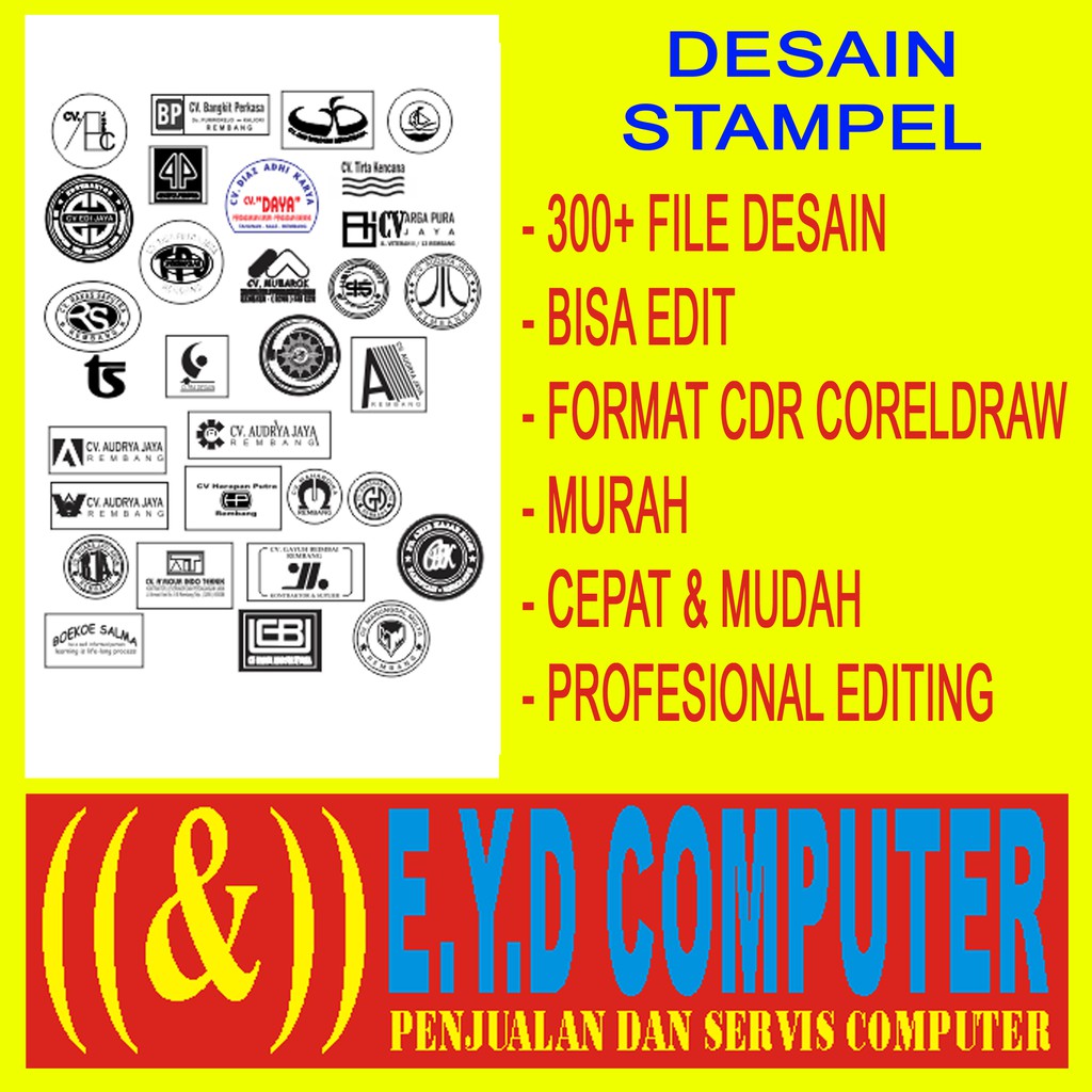 KAYU Wooden FLASH RUNAFLEK STAMP DESIGN TEMPLATE COLLECTION GRAPHIC ...