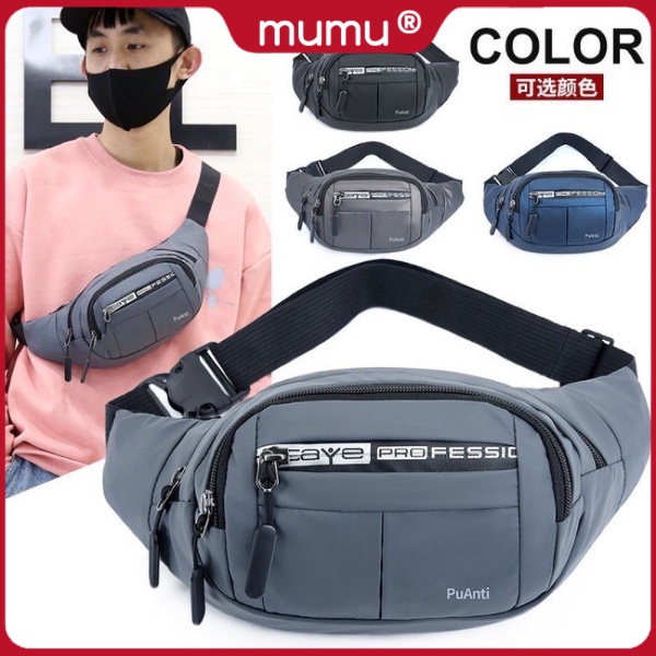Mumu 7045 Chest Waterproof Unisex Bag Waist Men Women Bags Multi ...