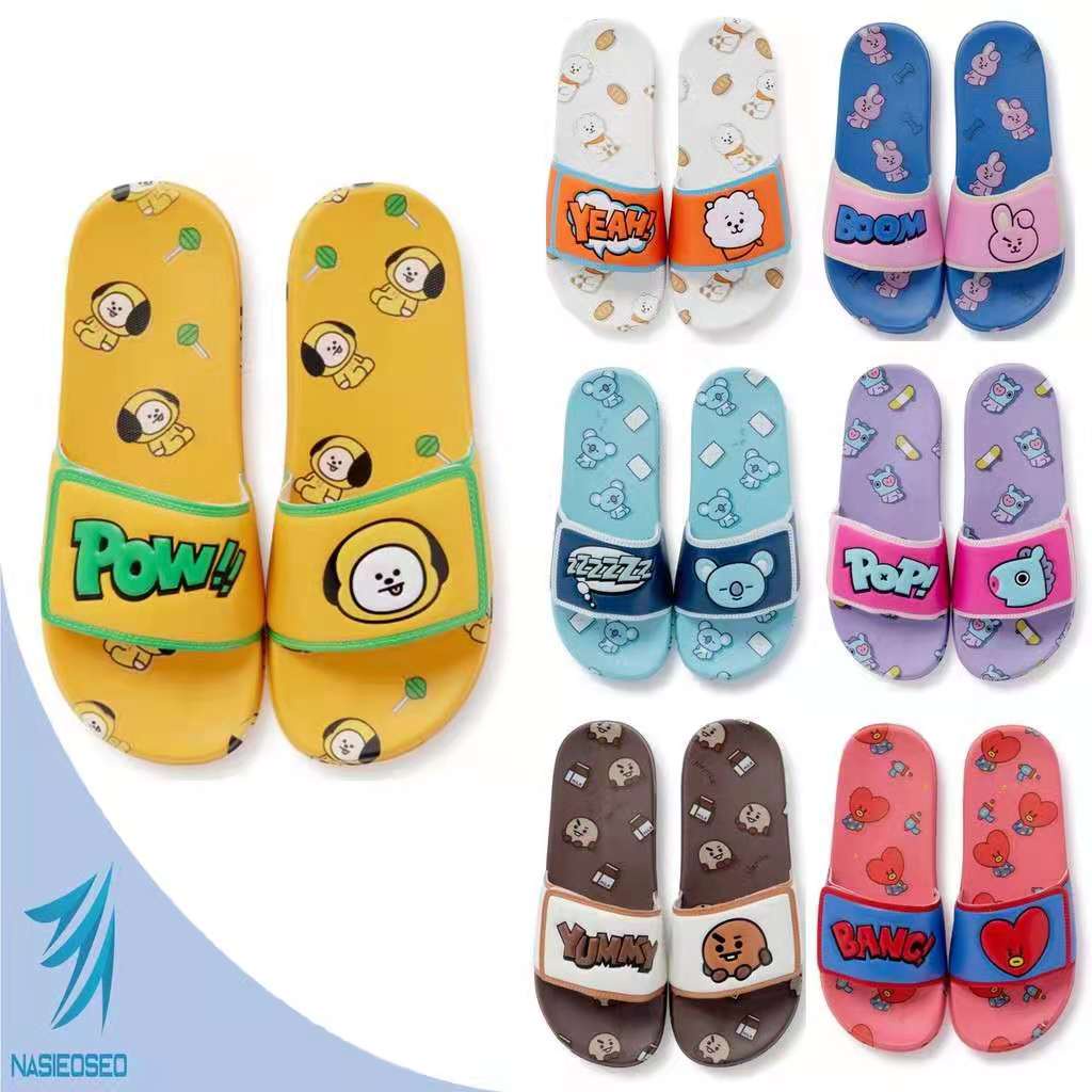 BTS BT21 KPOP slippers Korean men's League idol Koya RJ Shooky Mang ...
